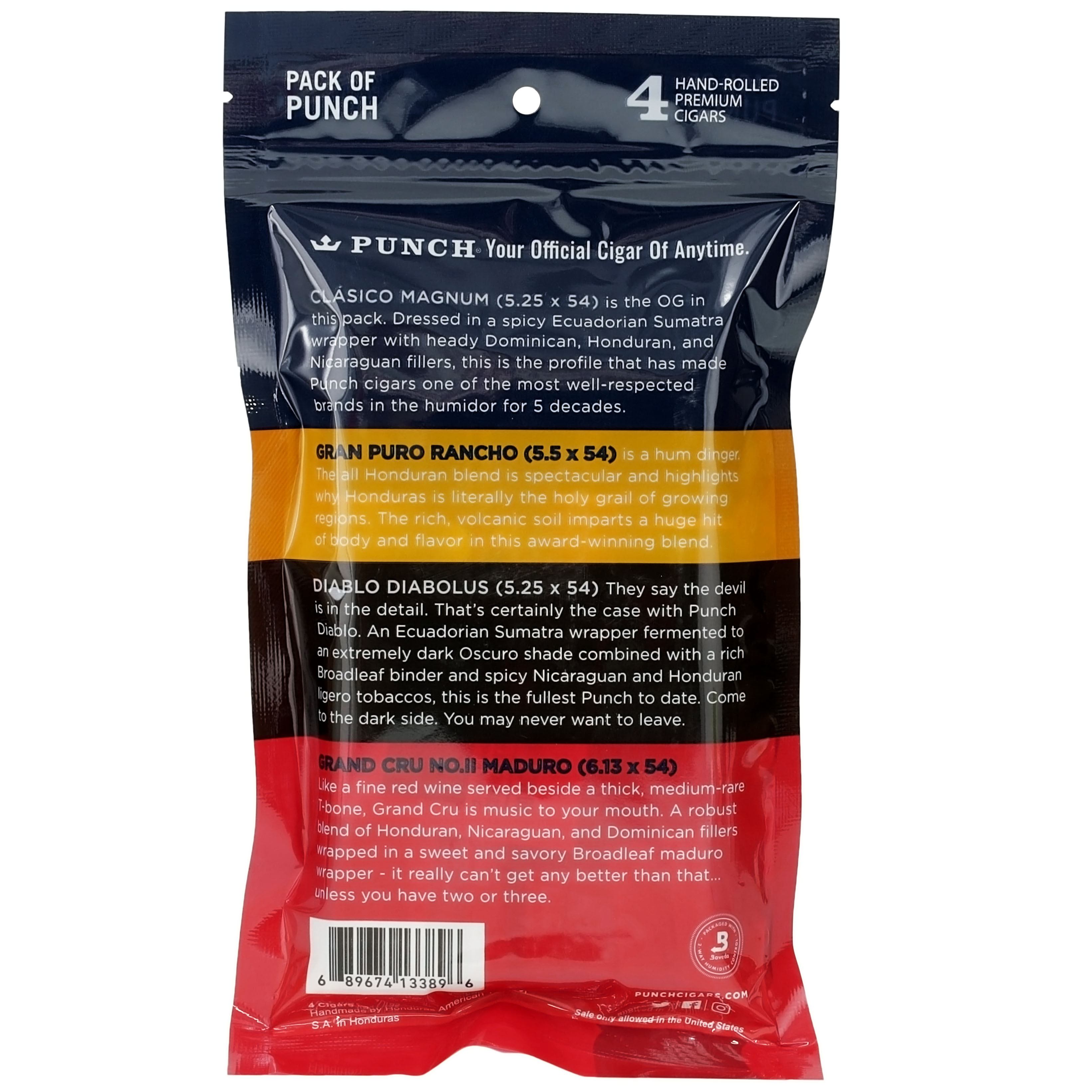 Punch 93 Fresh Pack 4-Cigar Sampler