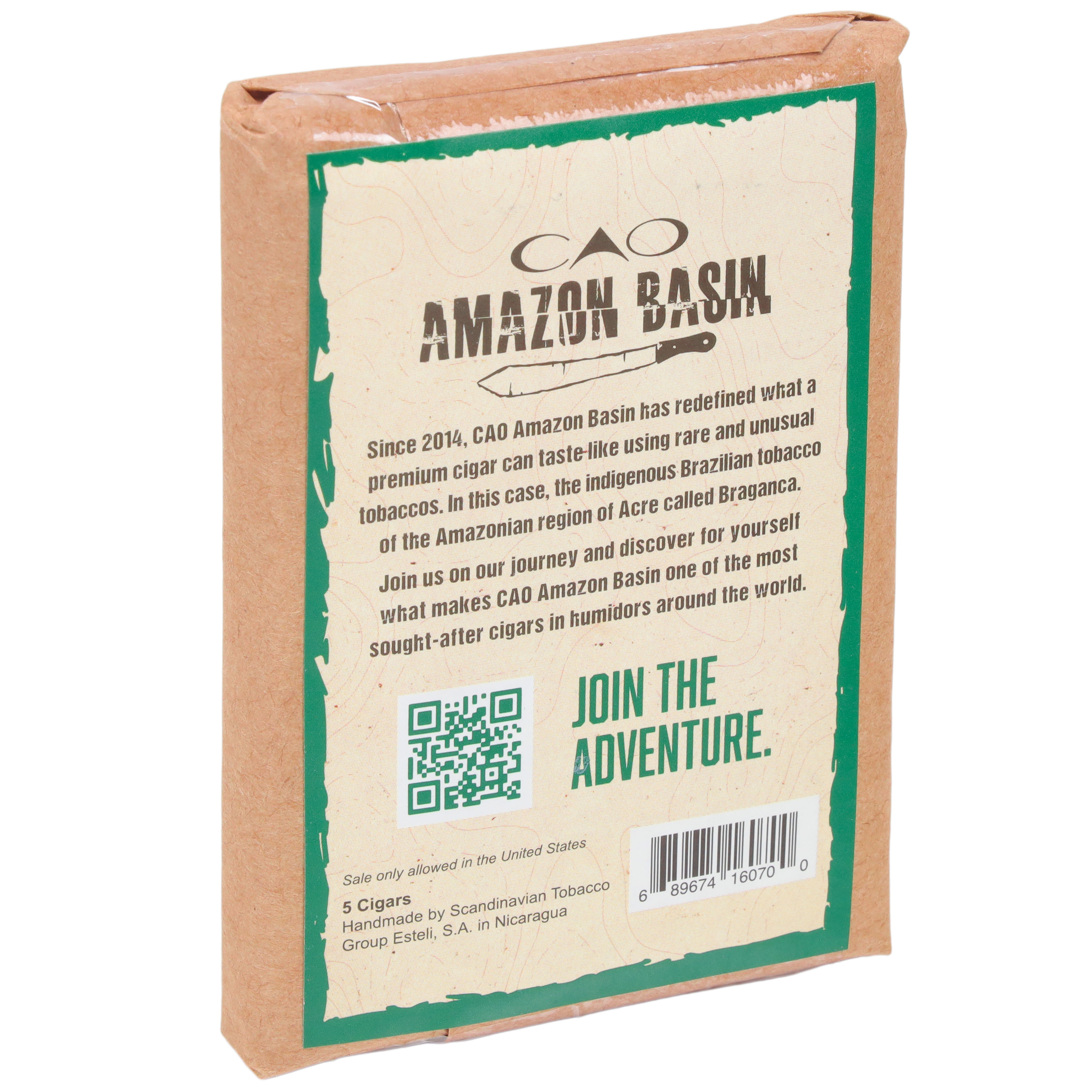 CAO Amazon Basin Daggers 5-Cigar Pack 4" * 38